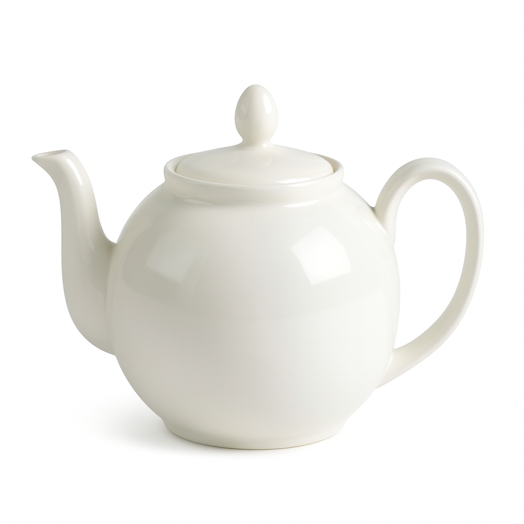 Essence, White Tea Pot (2) | AM PARTY RENTALS
