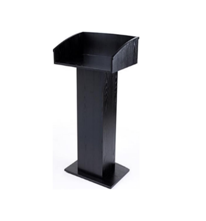 Black Self Standing Podium | AM PARTY RENTALS